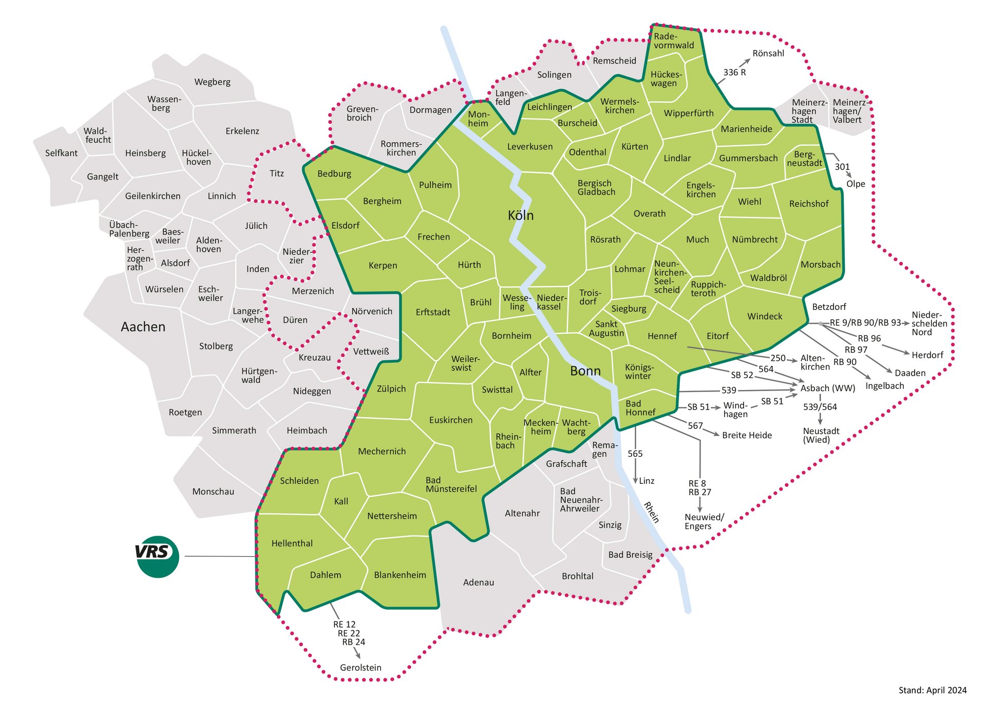 VRS tariff area : VRS Website