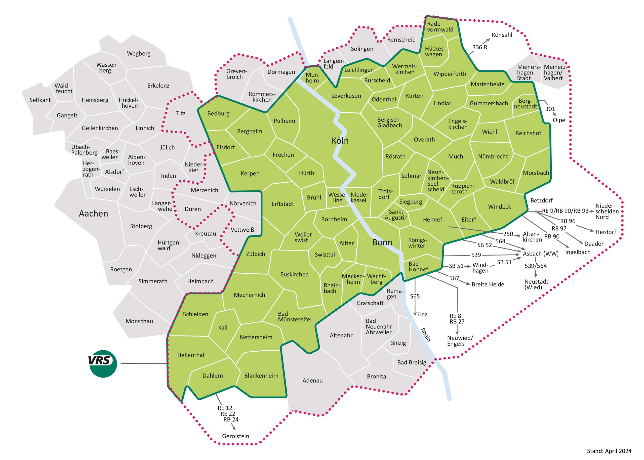 VRS tariff area : VRS Website